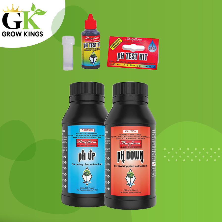 Flairform PH Test Kit PH Up Down For Hydroponics 250mL Flairform PH Test Kit PH Up Down For Hydroponics 250mL