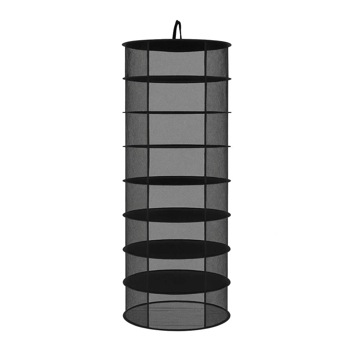 8-Layer Heavy Duty Hanging Drying & Curing Rack – Collapsible Mesh Her
