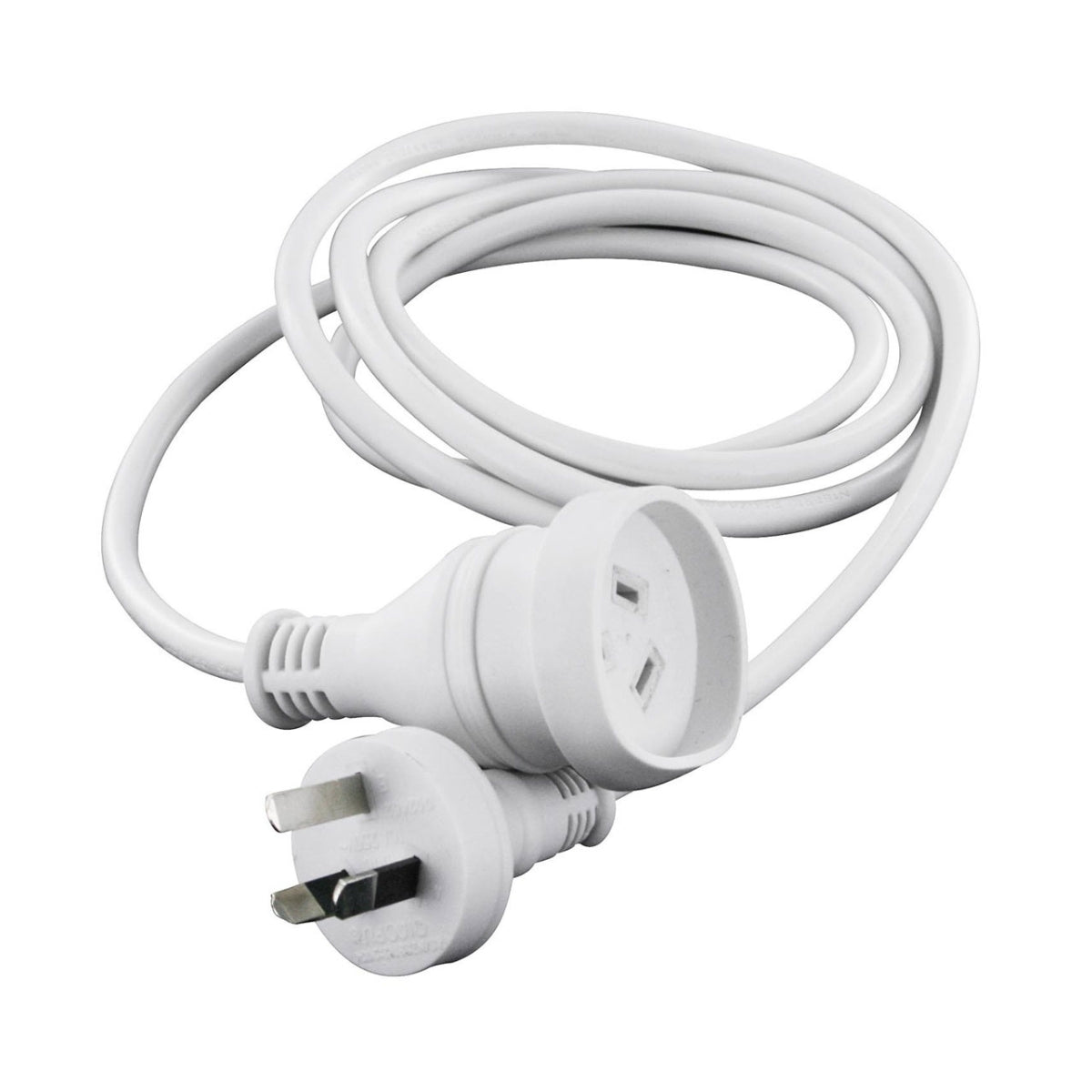 Extension Power Cord Aus Standard 240V White - 5m