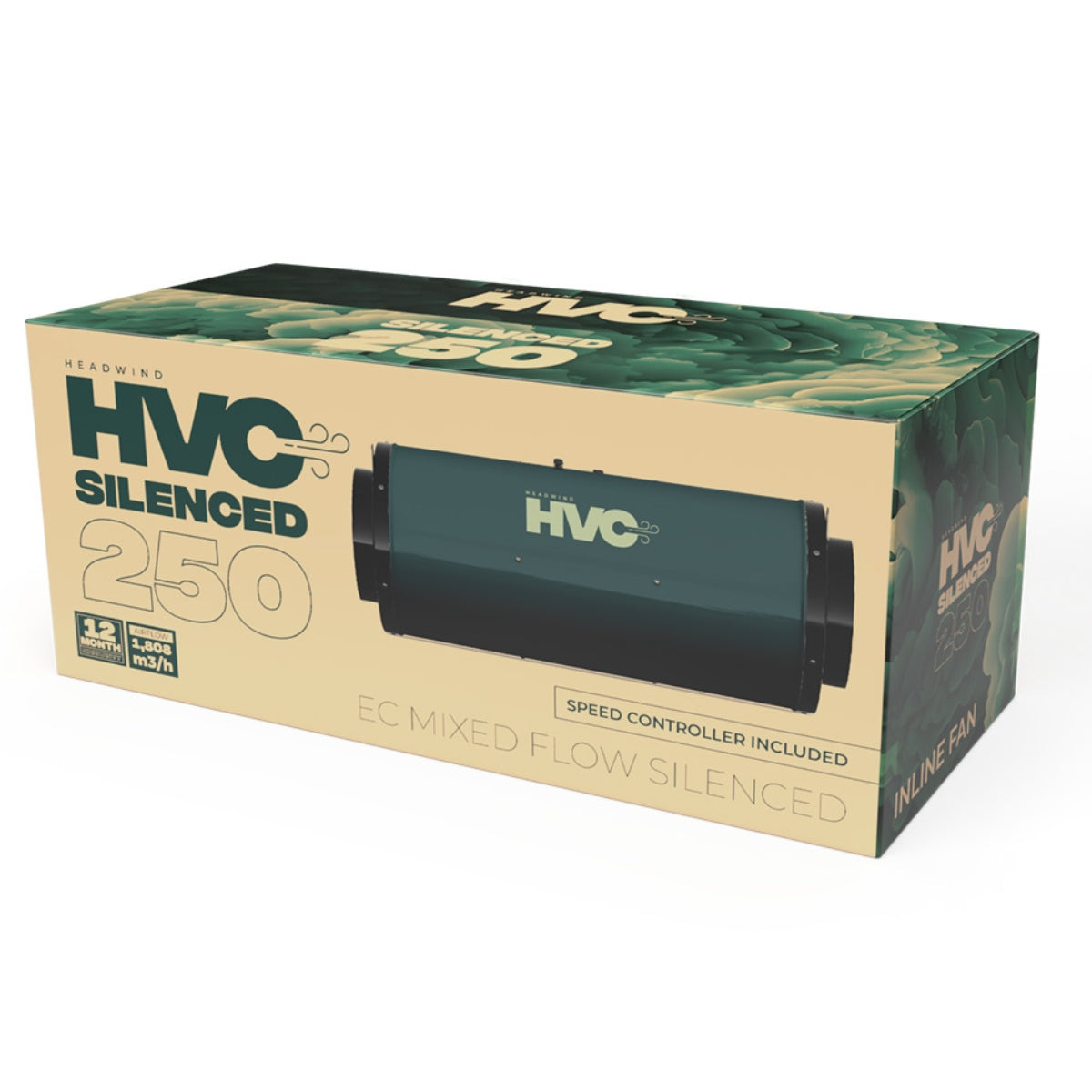 Headwind HVC EC Mixed Flow Silenced Fan - 250mm