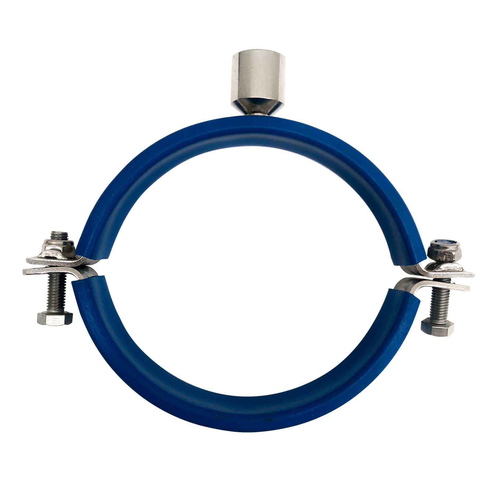 5" Rubber Insulated Pipe Holder Mounting Clamp for 180 - 450 g Closed